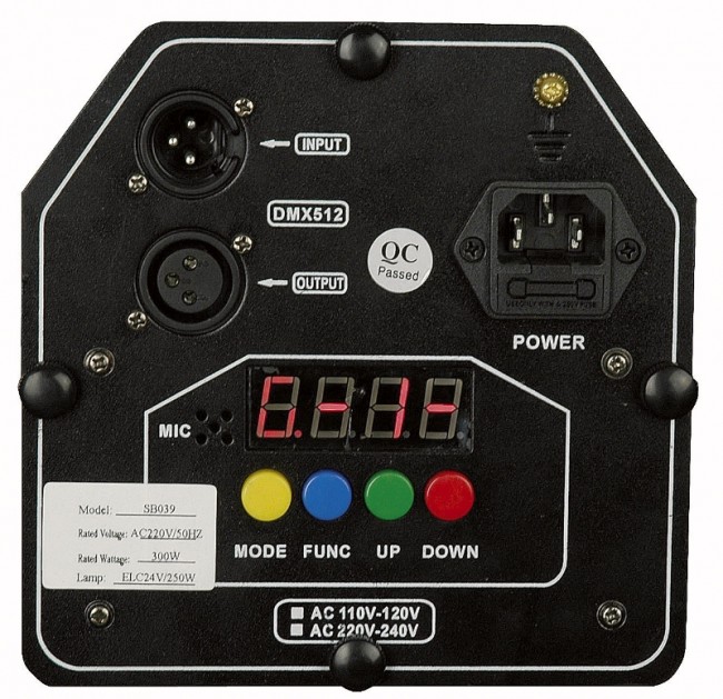 Showtec Club Scan DMX scanner 24V/250W