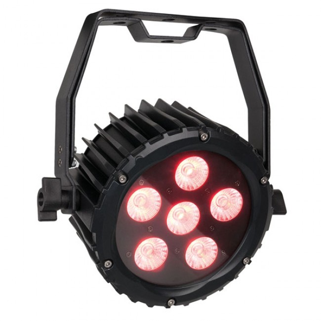 LED Power Spot DMX med 6x10 watt 5-i-1 LED dioder