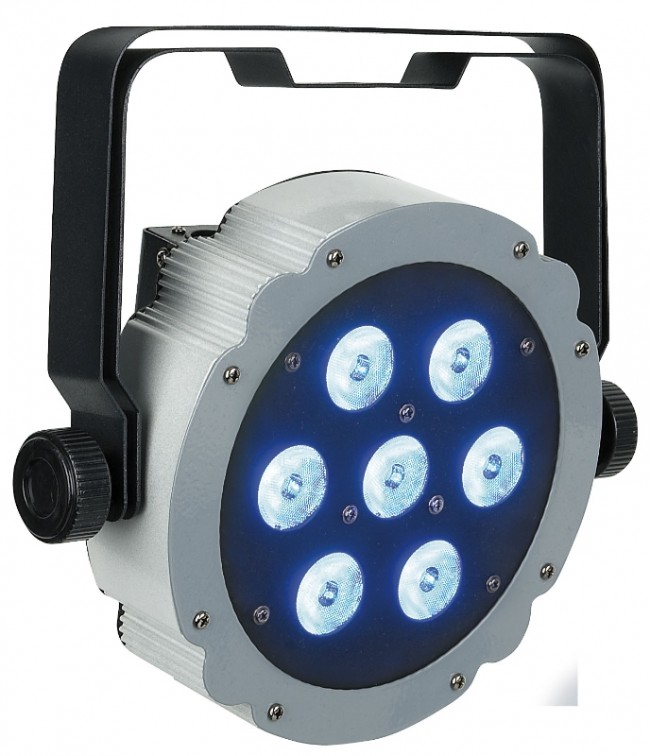 LED Compact Par DMX med 7x3 watt RGB LED