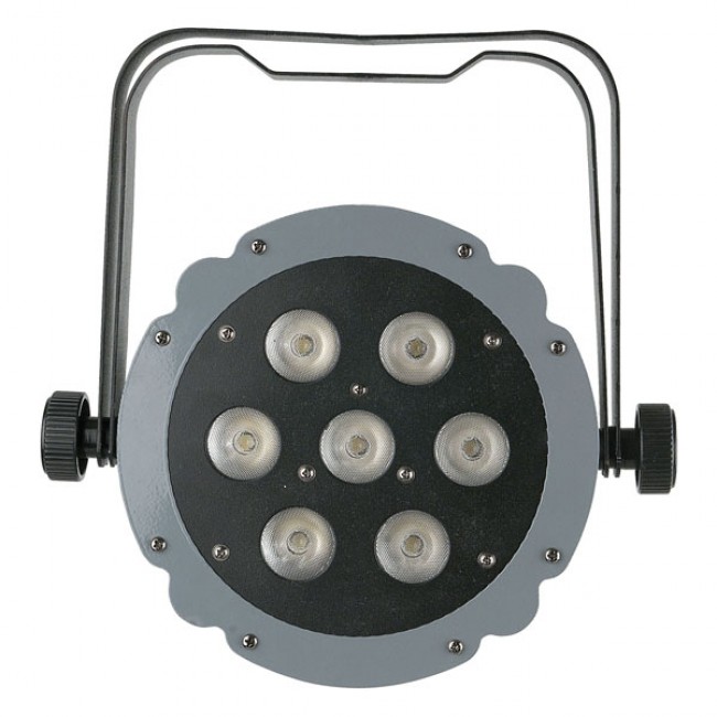 Hvid LED Compact Par DMX med 7x2 watt 2-i-1 LED