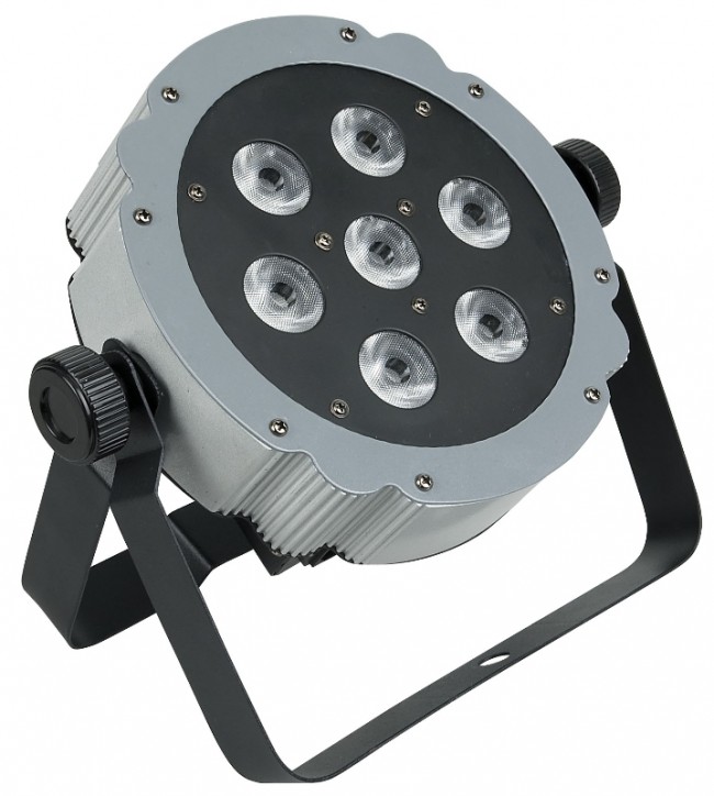 Hvid LED Compact Par DMX med 7x2 watt 2-i-1 LED