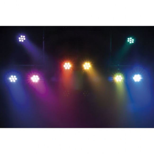 LED Compact Par DMX med 7x4 watt RGBW LED