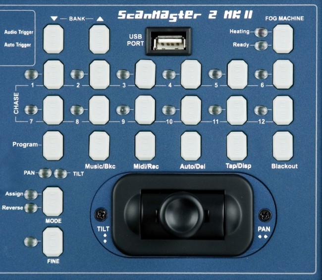 Scanmaster 2 mk2 DMX Scanner styring med joystick