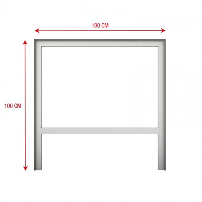 Wentex SET Frame rammesystem - A-Modul 100x100 cm