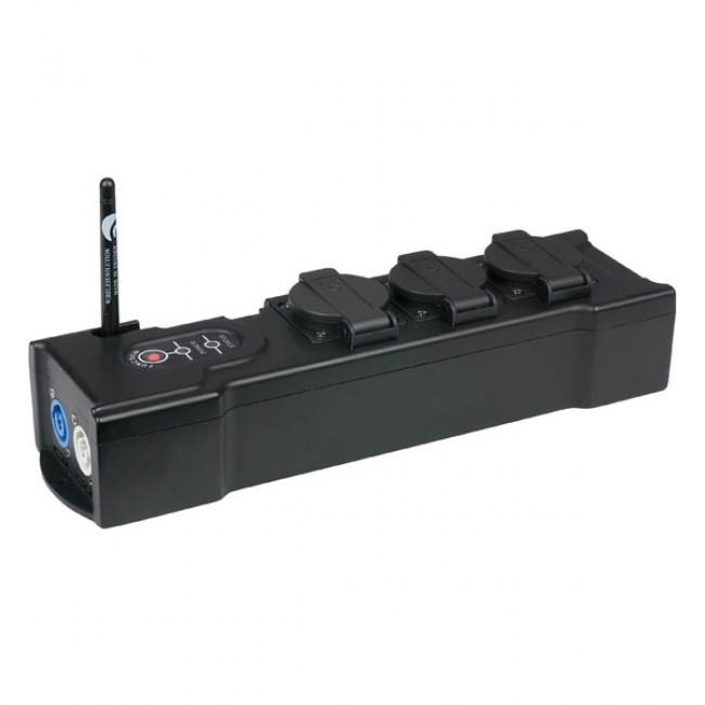 PowerBOX 3 W-DMX 2,4GHz - trådløs DMX strømskinne