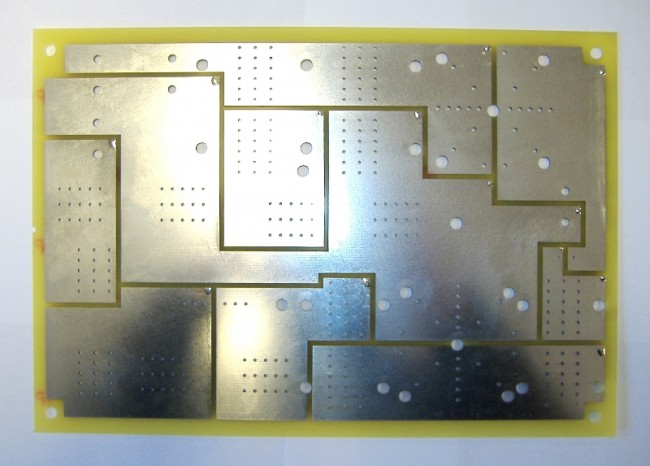 Delefilter printplade - mål 20 x 29 cm