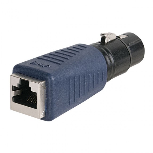 Omformer - XLR hun 3 pol -> RJ45 hun