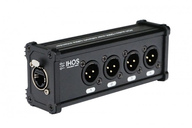 XLR over Ethernet, 4 stk han XLR