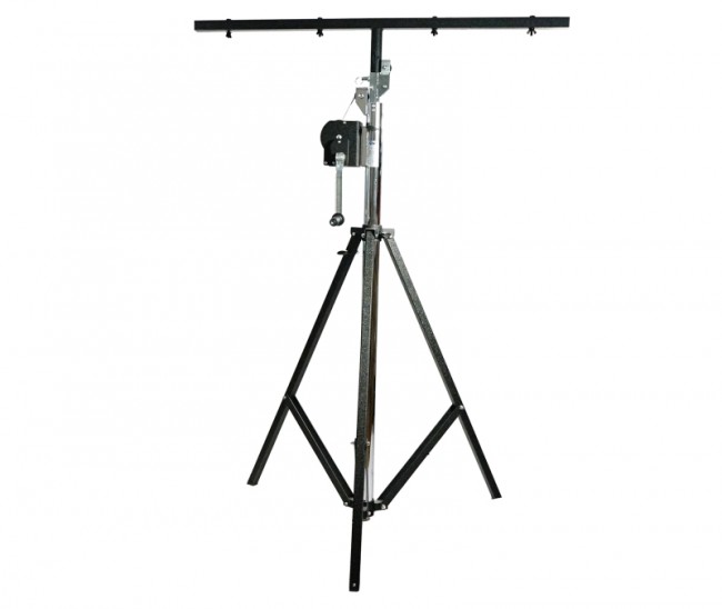 Wind-up stativ med T-bar- max. 4.0 mtr. / 85 kg