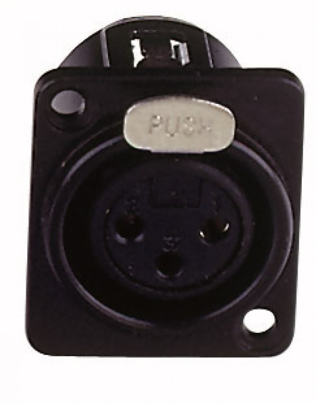 XLR 3 polet chassis hun sort